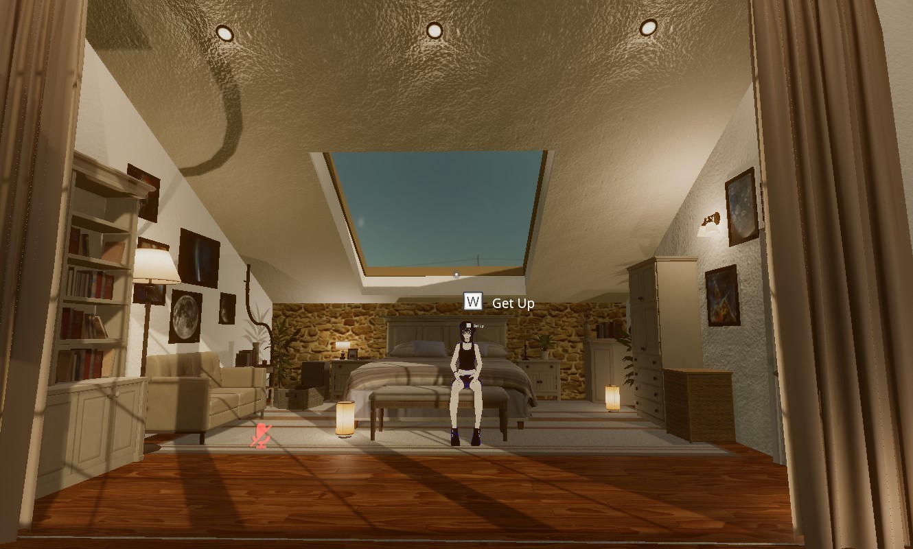 Basic Bedroom (VRC World) - Alien Workshop - BOOTH