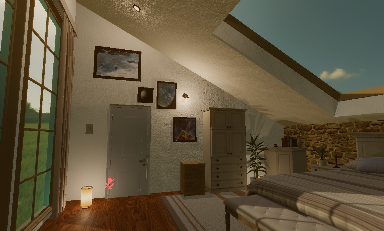 Basic Bedroom (VRC World) - Alien Workshop - BOOTH