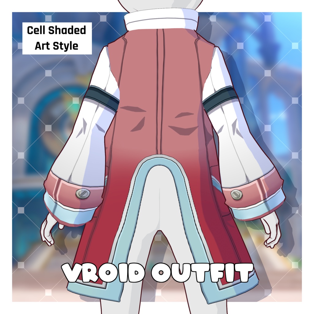 [VRoid] Melusine Jackets / Blue & Red - Genshin Impact - Realm of the ...