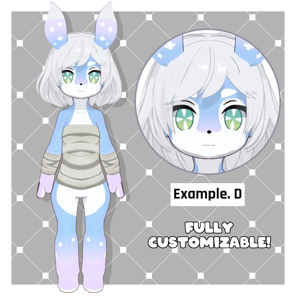 [Customizable/カスタマイズ可能な] Melusine - Genshin Impact [.VRoid File ...