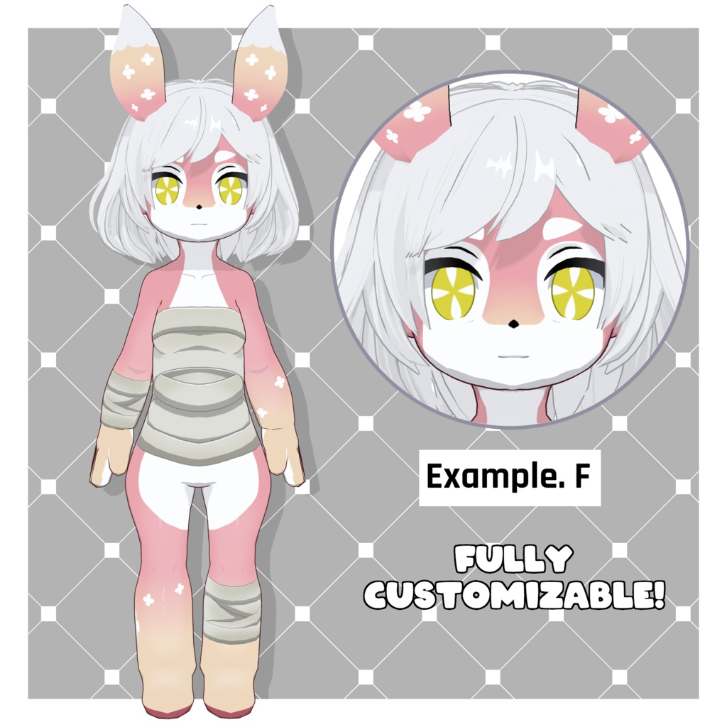 [Customizable/カスタマイズ可能な] Melusine - Genshin Impact [.VRoid File ...