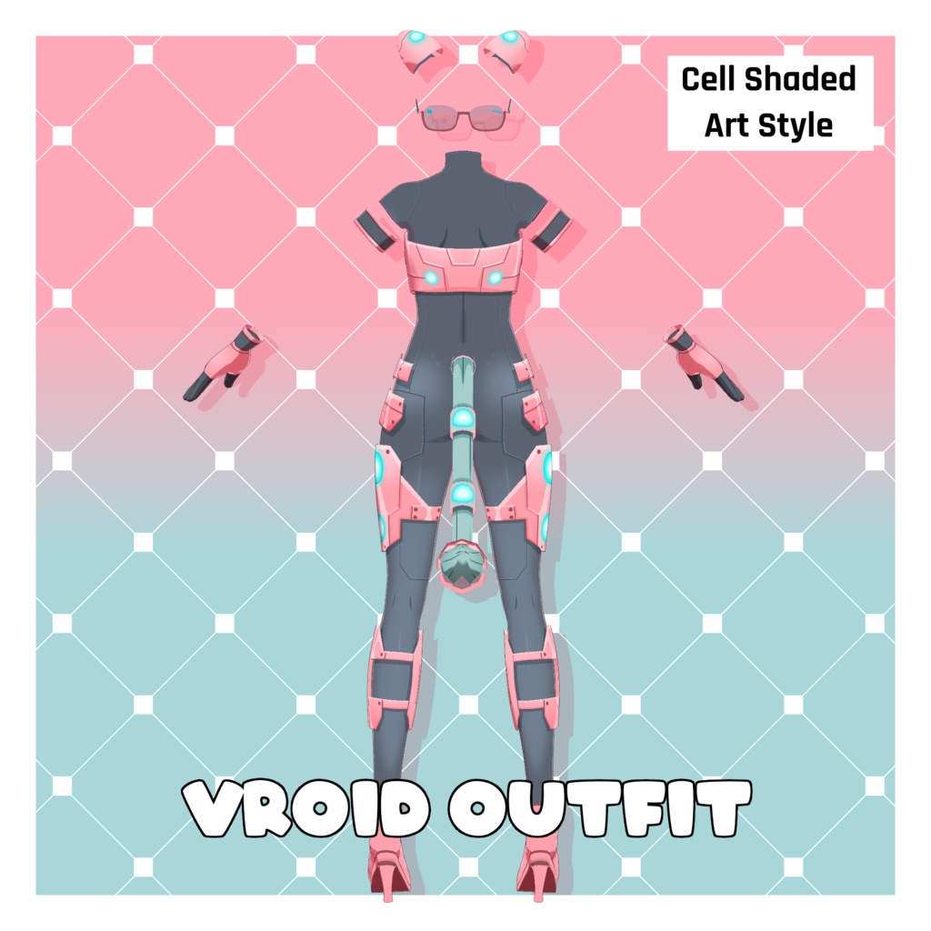 モモコメカ衣装 – オリジナルデザイン【VRoid】 (Momoko Mech Outfit – Original Design ...