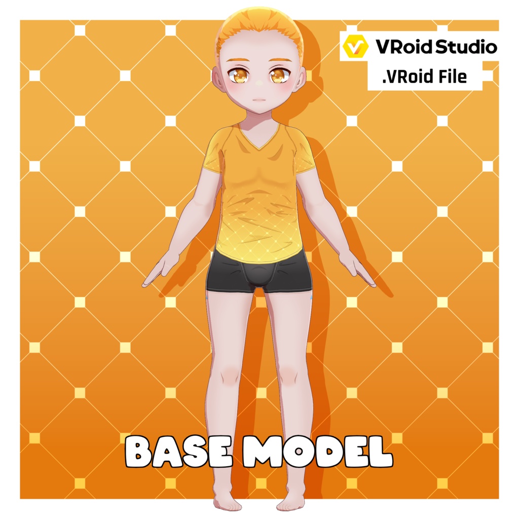 Anime Base - Boy - Chibi [VRoid Preset/プリセット] - Realm of the Fish - BOOTH