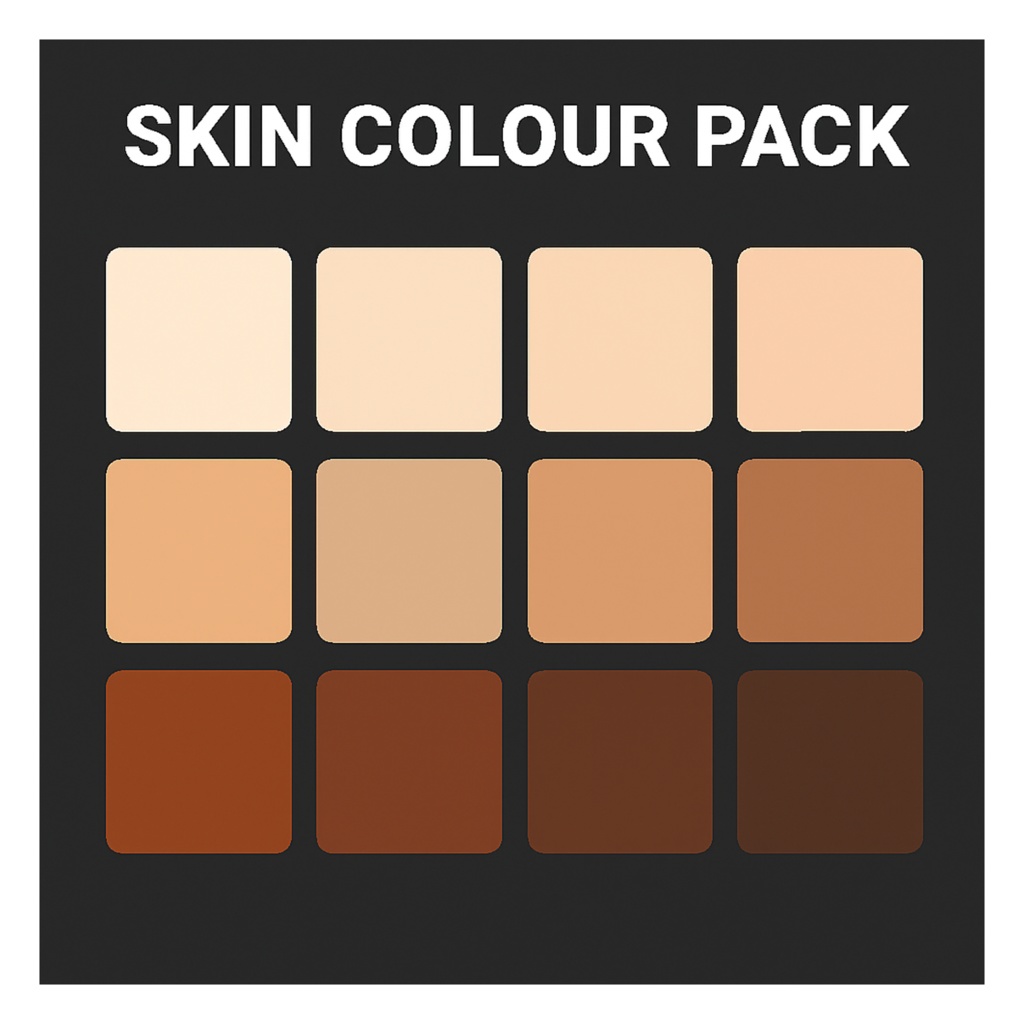 男性用スキンテクスチャパック 12点【VRoid テクスチャ】 (12 x Male – Skin Textures Pack [VRoid ...