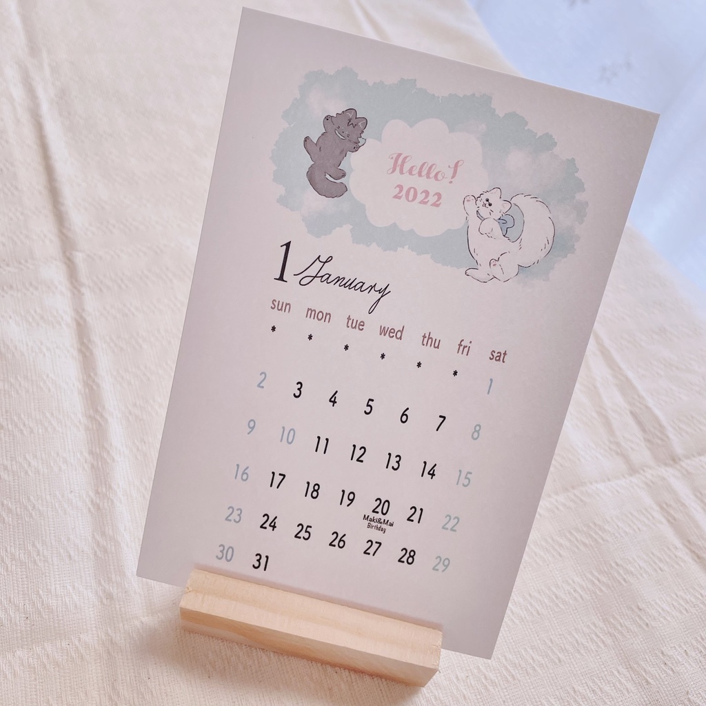 五伏ねこちゃん2022年カレンダー - mimi - BOOTH