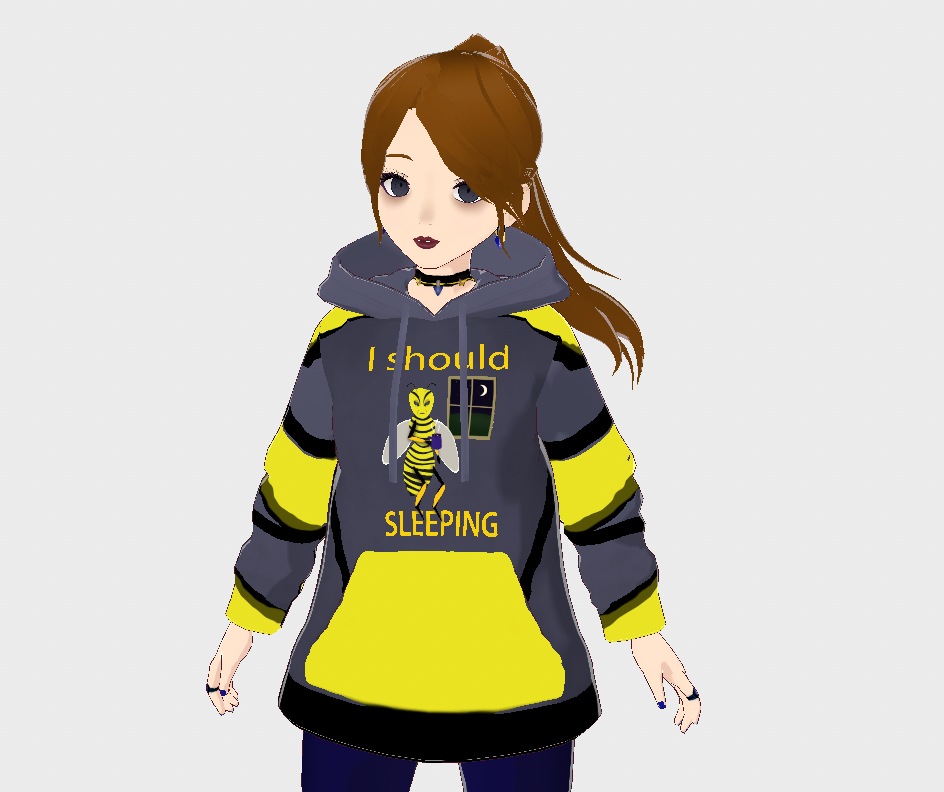 Vroid Custom Bee Hoodie w/Accessories & Hair - Aurelia Boutique - BOOTH