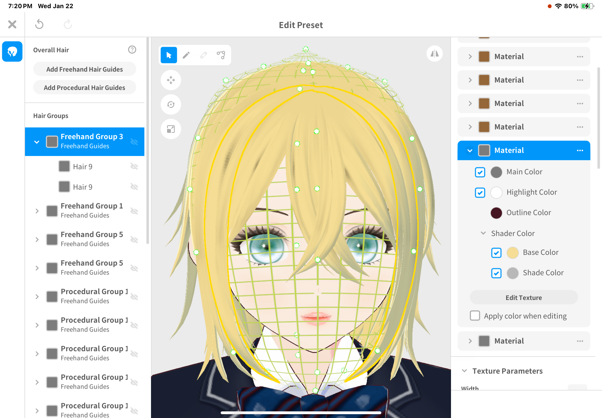 Free Vroid Irises/ Hair Texture / Lips / Eyebrows - Aurelia Boutique ...