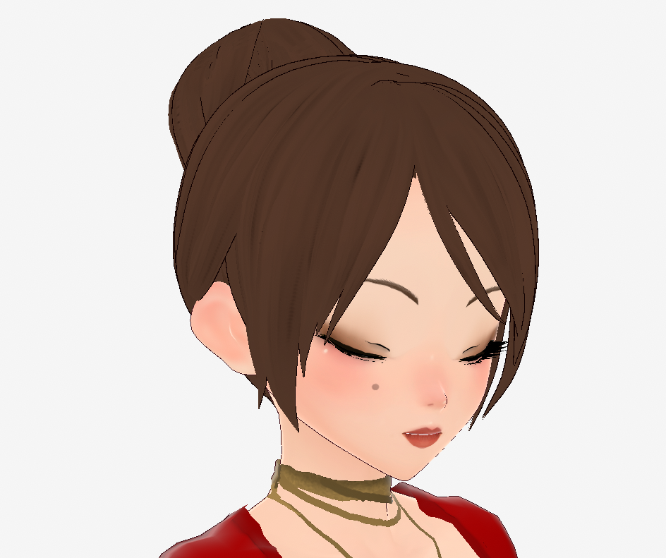 FREE Elegant VRoid Custom Hair Bun w/Ribbon! - Aurelia Boutique - BOOTH