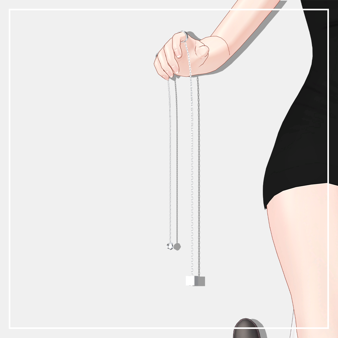 【VRC】 Chain Drop Ring Set - Ganger - BOOTH