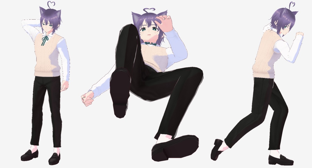 PREMADE Catboy Male Vtuber 3D Model Ready For Use (customizable ...