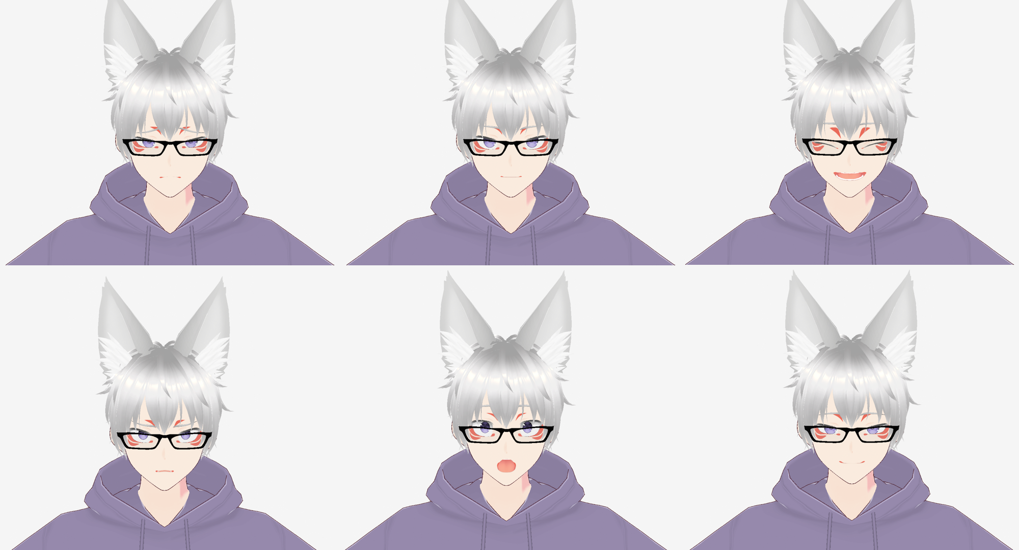 PREMADE Kitsune (Fox) Male Vtuber 3D Model Ready For Use (customizable ...
