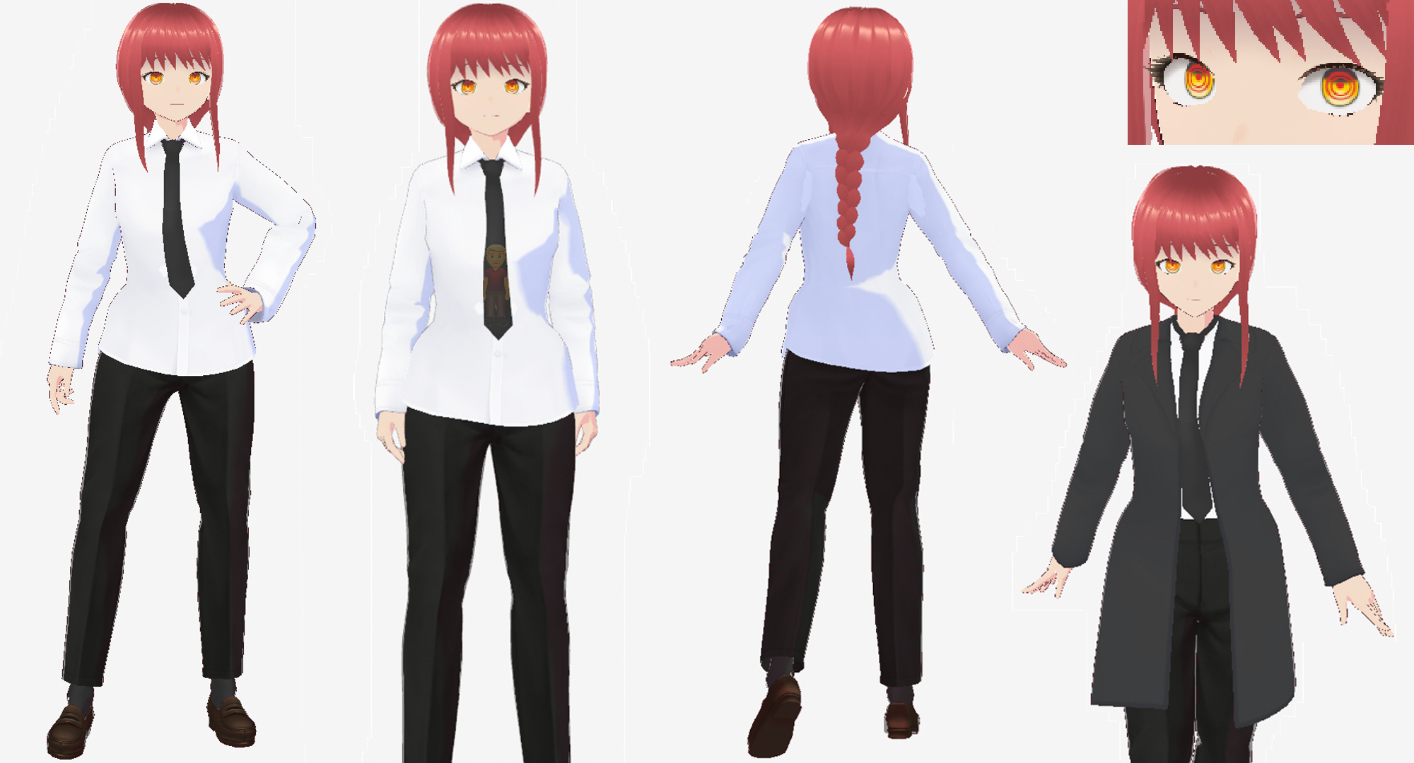 FREE Makima 3D Model Ready To Use (customizable) - purplemoonshiz - BOOTH