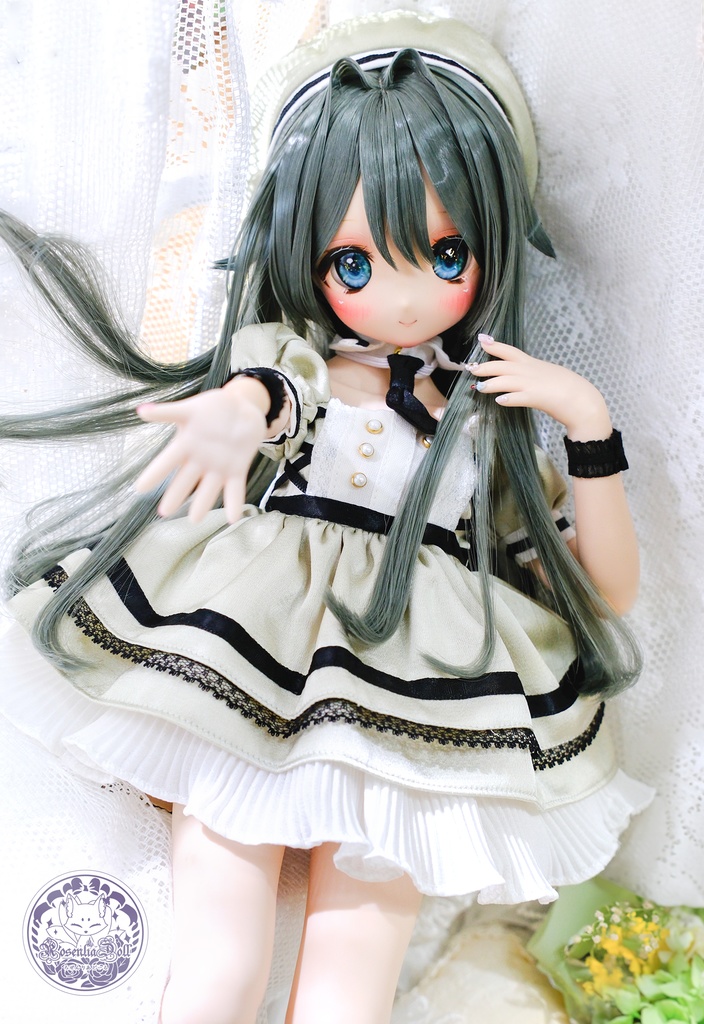 【8～9インチ】ドールウィッグ「けもみみストレート」インテークスタイル - NiNa（RosenliaDoll） - BOOTH