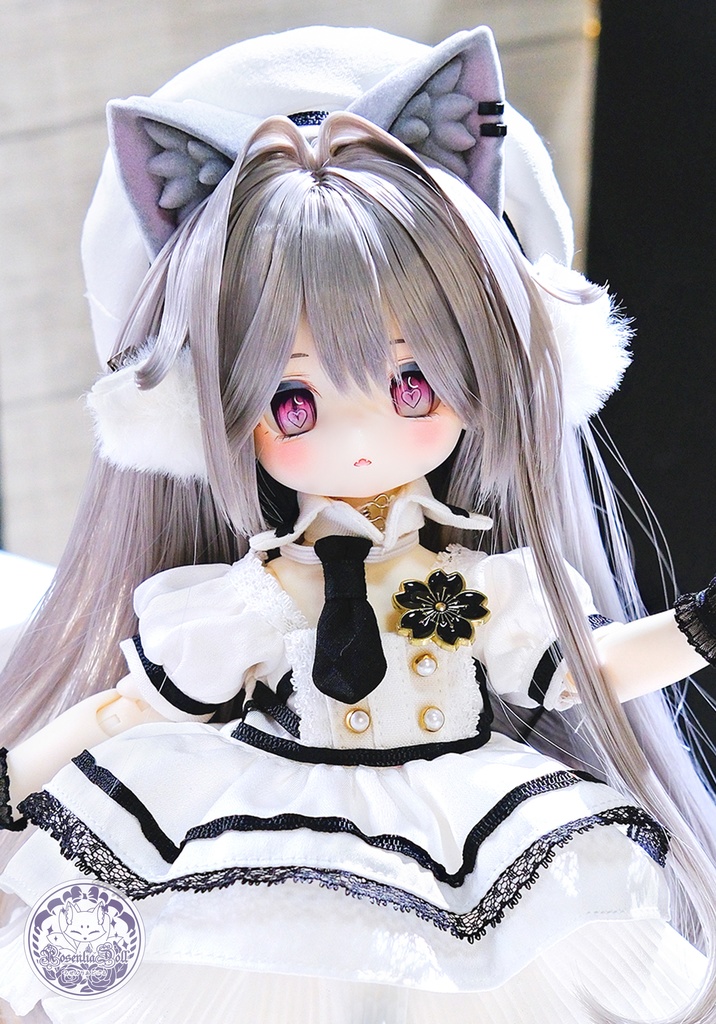 【8～9インチ】ドールウィッグ「けもみみストレート」インテークスタイル - NiNa（RosenliaDoll） - BOOTH