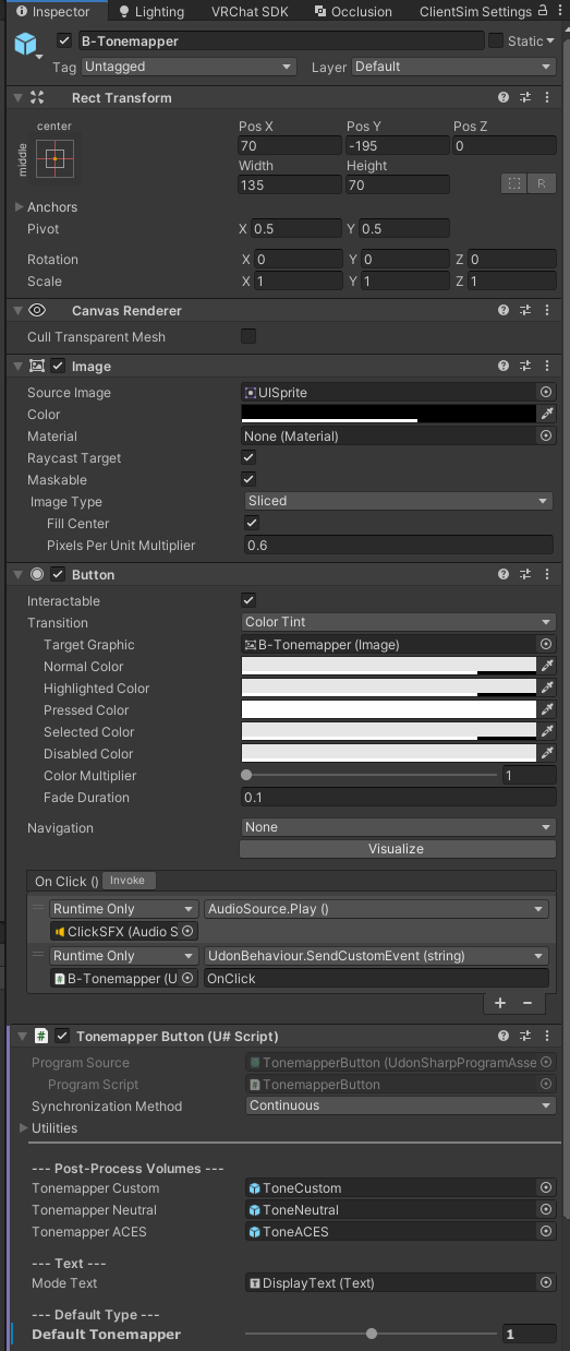 VRChat Post processing customization menu - zSkull162 - BOOTH