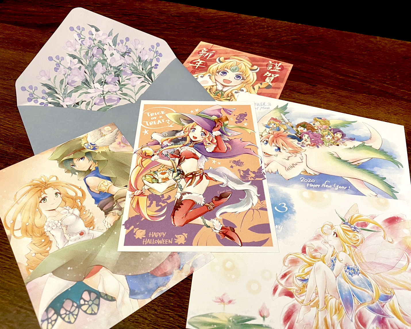 聖剣3&LoM ポストカードセット - こころね絵箱 - BOOTH