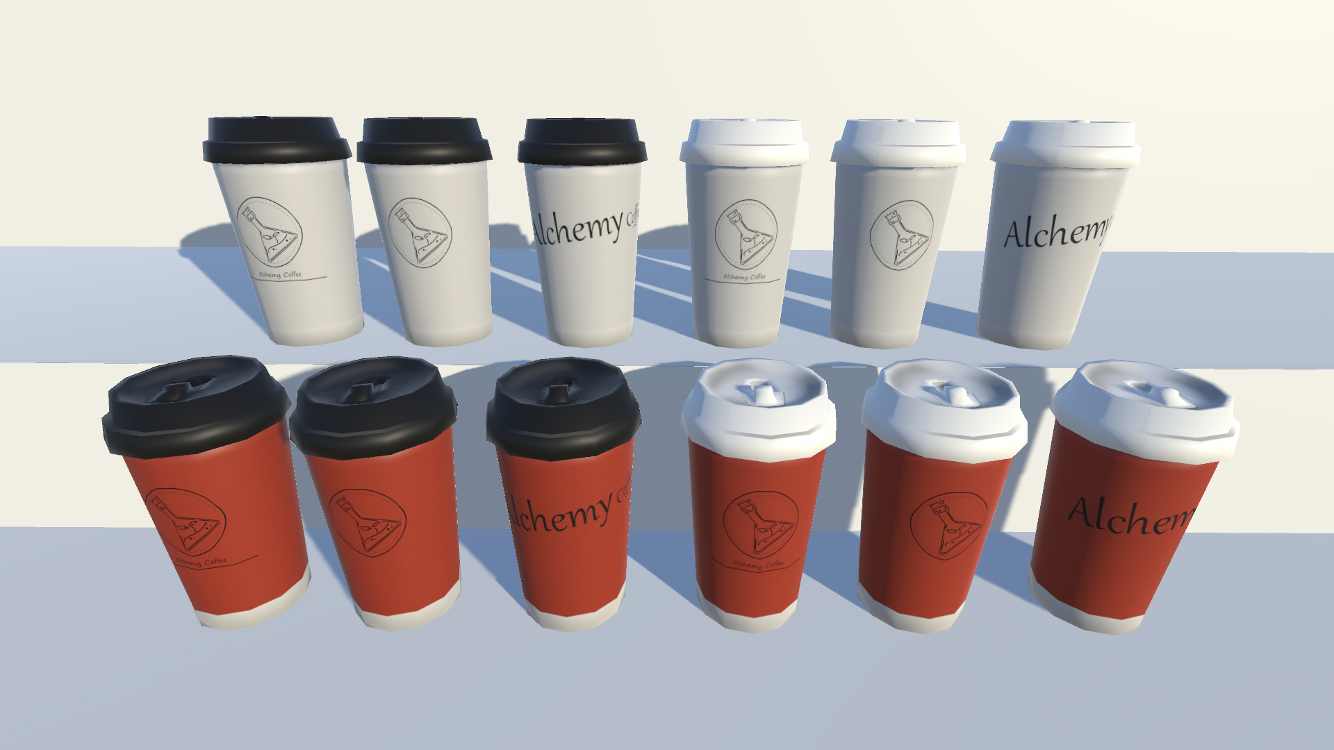 【選べる48種】オリジナル3Dコーヒーカップモデルセット【Unity向け】 - Try Alchemy - BOOTH
