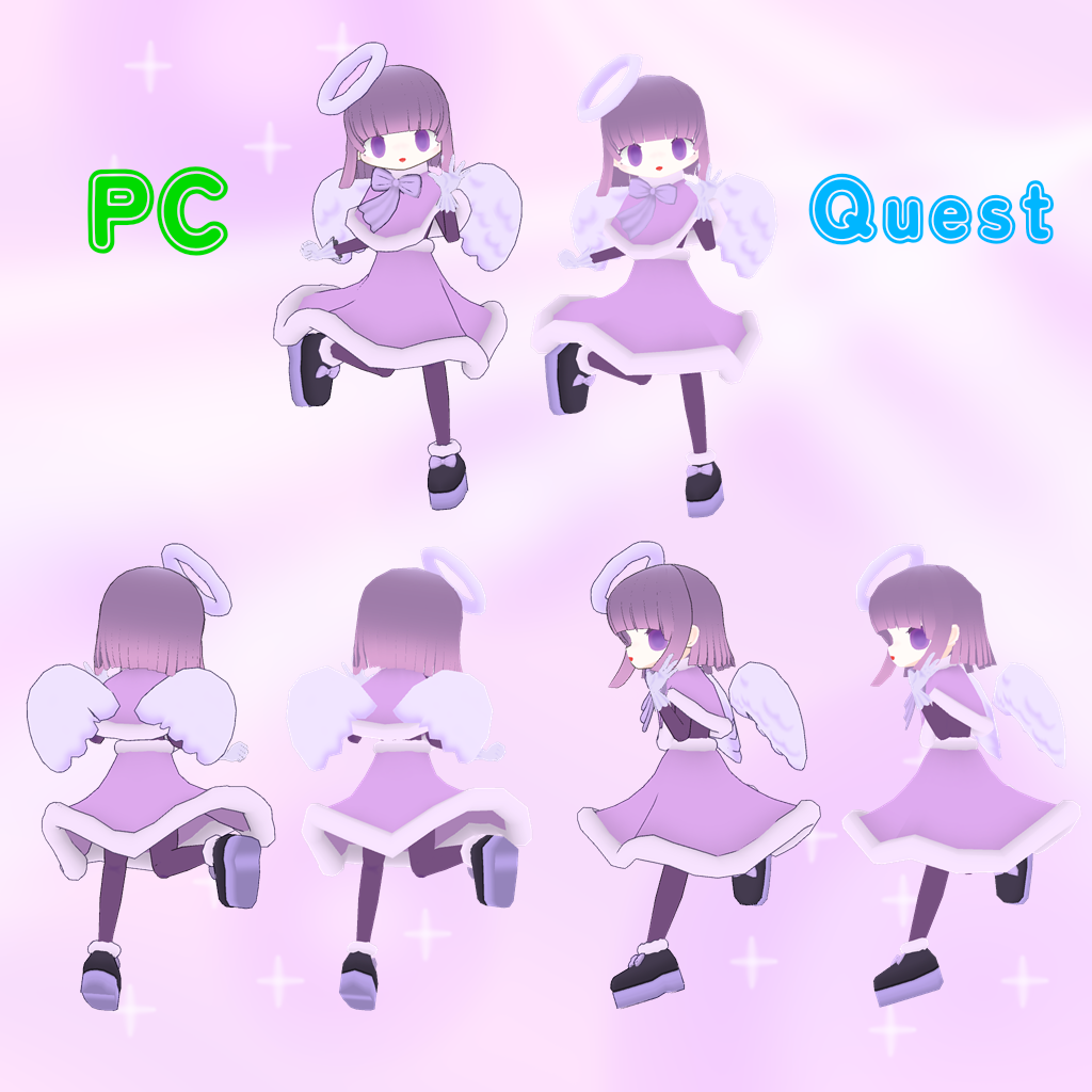 オリジナル3Dモデル「ゆゆゆ」VRChat＆Cluster対応アバター - 甘水夢科学研究所 - BOOTH