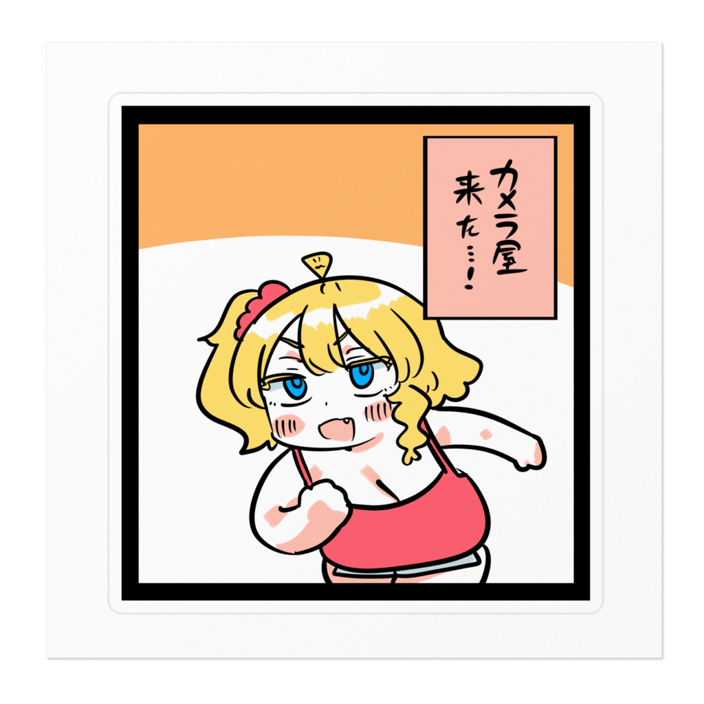 カメラ屋に来たフロリダちゃんステッカー - Florida-chan - BOOTH