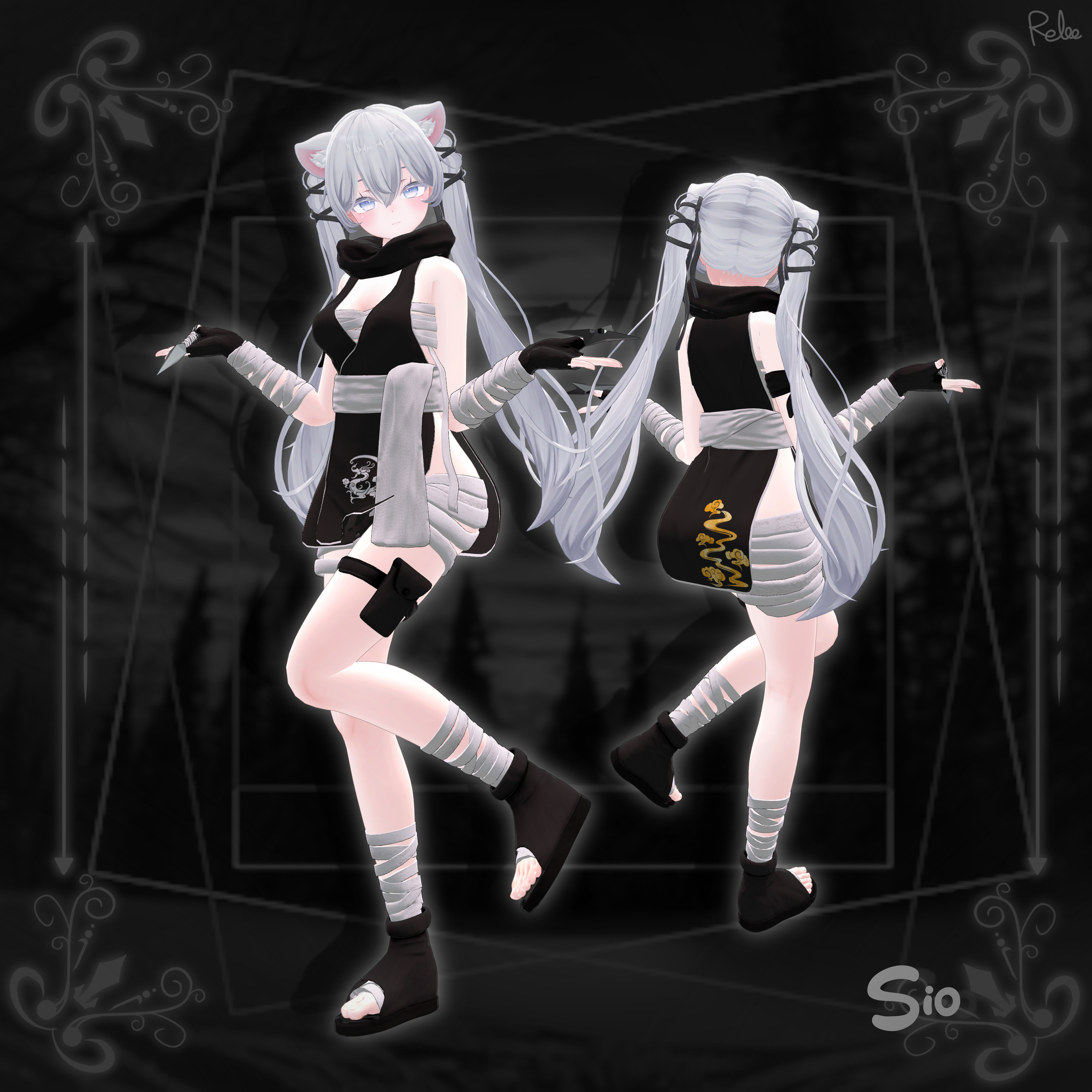 【Plum update】 【Animation】【PB】 🗡『Kunoichi』【10 Avatars】 - #Relee - BOOTH