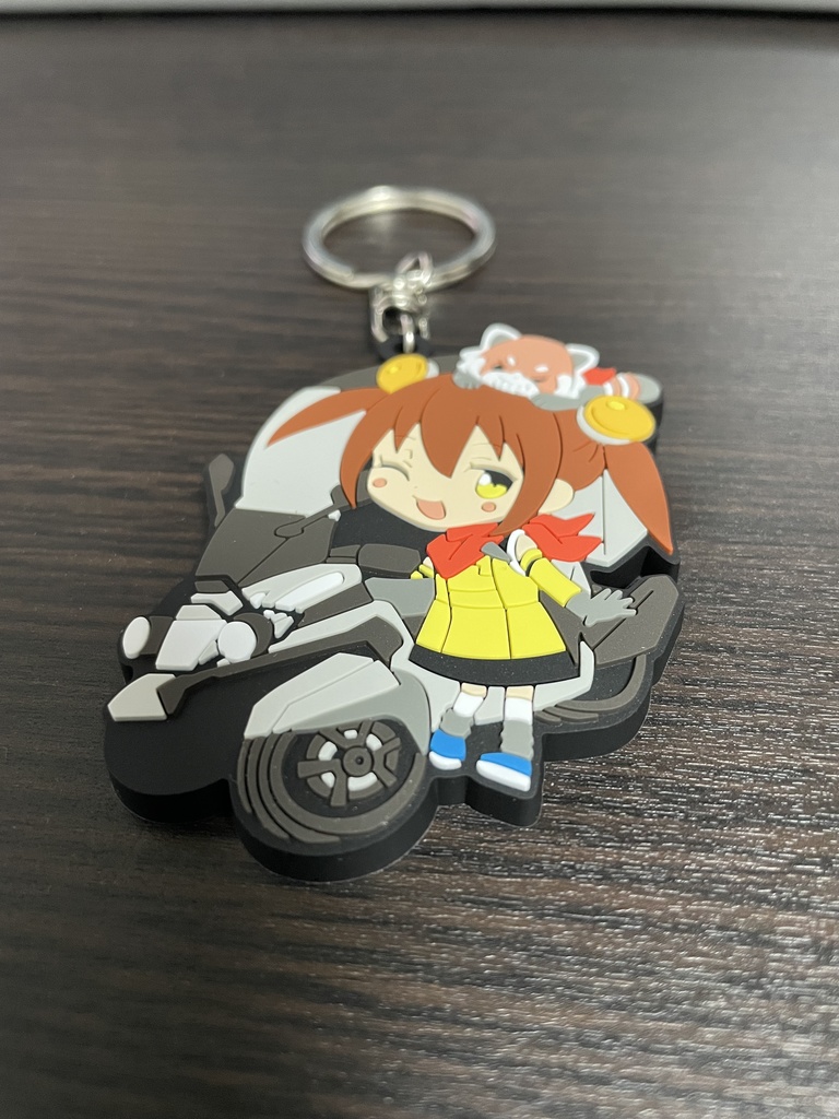 【凸華ちゃん×シューティングブレーク】ラバーキーホルダー（二重リング） - ysp-totsuka - BOOTH
