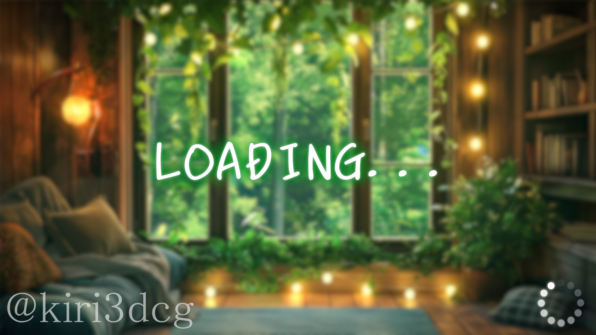 【背景ループ素材】森の秘密の小部屋 vtuber様 配信者様向け 雑談枠 歌枠などに♪ 植物 森 ファンタジー 緑 落ち着く お昼 夏 蝶 ...