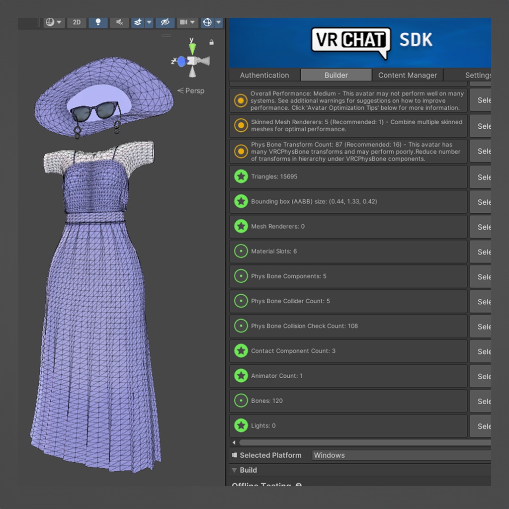 Simple Summer Outfit [シンプル夏コーデ] for VRChat - ChimericCurios - BOOTH