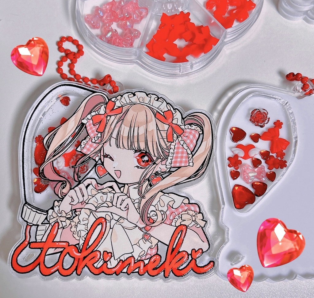 【2ﾀｲﾌﾟ】TOKIMEKI♥メイドちゃんシャカシャカアクキー - わすれのほうせきばこ - BOOTH