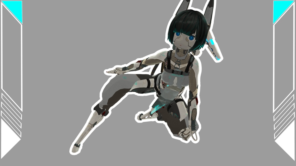 [VRC] CYANT Model-01 シアント // Linx Sapphire リンクス /サファイア[Material/Texture ...