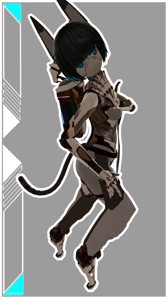 [VRC] CYANT Model-01 シアント // Linx Sapphire リンクス /サファイア[Material/Texture ...