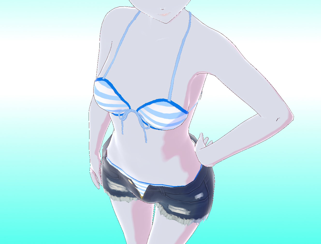 前開きショーパン（.vroidファイル） - mit倉庫 - BOOTH