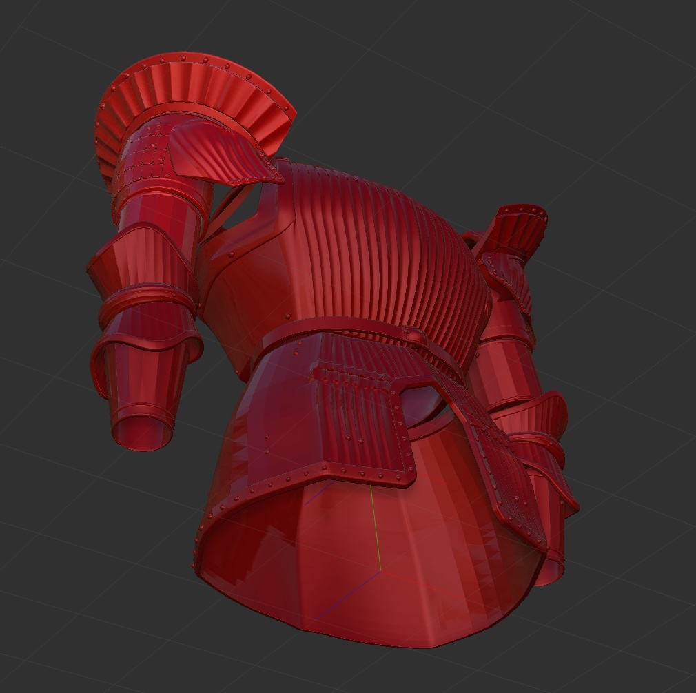 3D西洋甲冑3（上半身のみ） [.obj] [.csmo] - ラプタービジョン - BOOTH