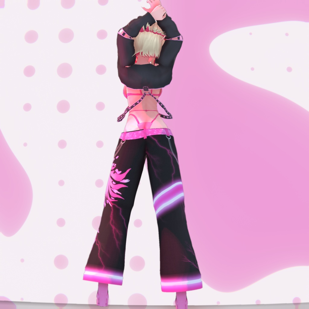 VRoid CyberGirl Pink cute - dianasimonsvt - BOOTH