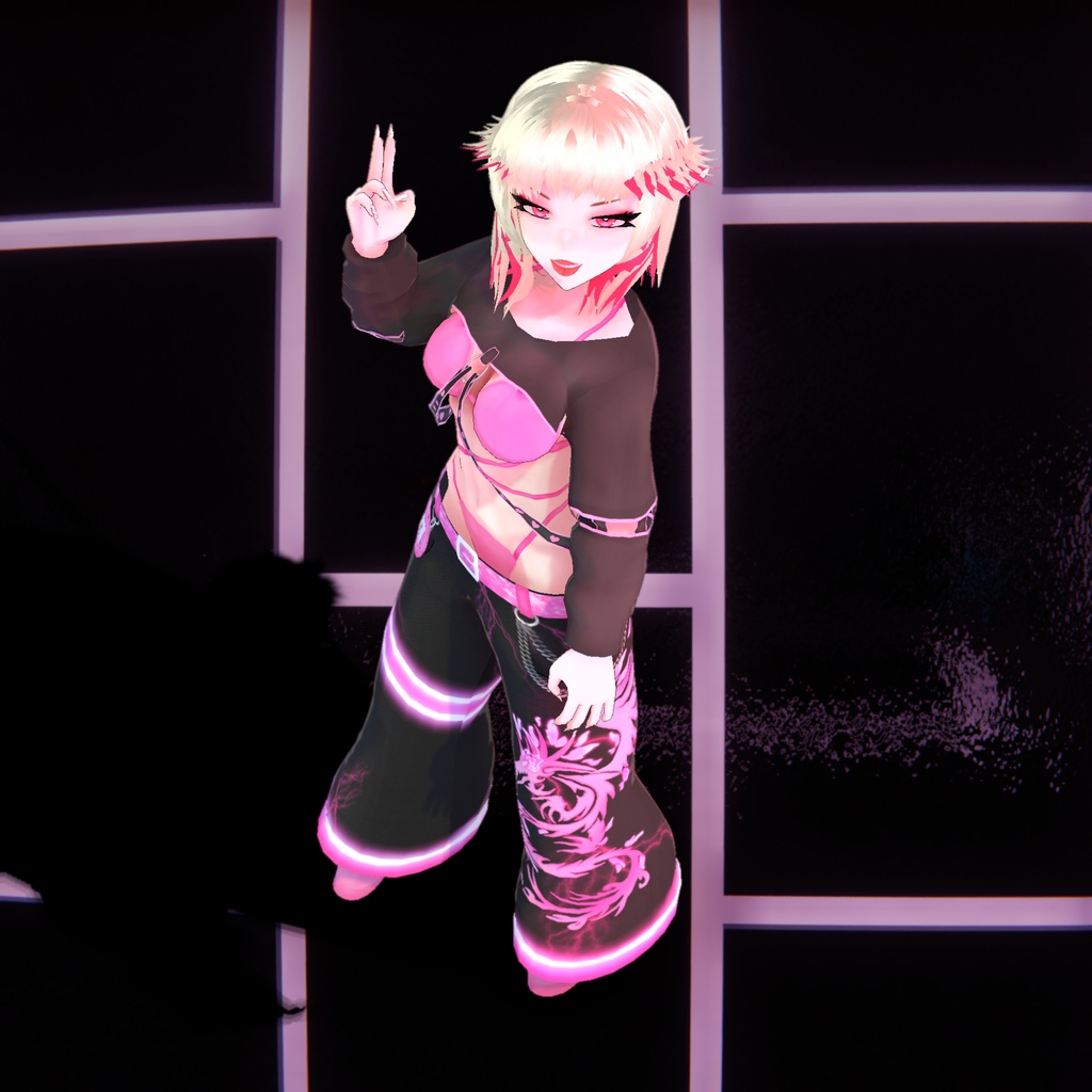 VRoid CyberGirl Pink cute - dianasimonsvt - BOOTH