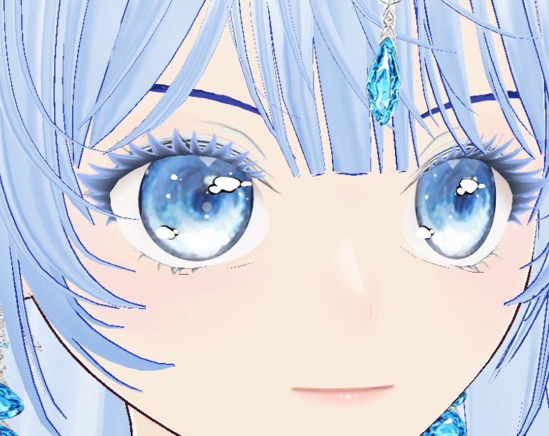 《Azure Crown - Free Bonus》Hair & Eye Texture Set for Vroid - lannan - BOOTH