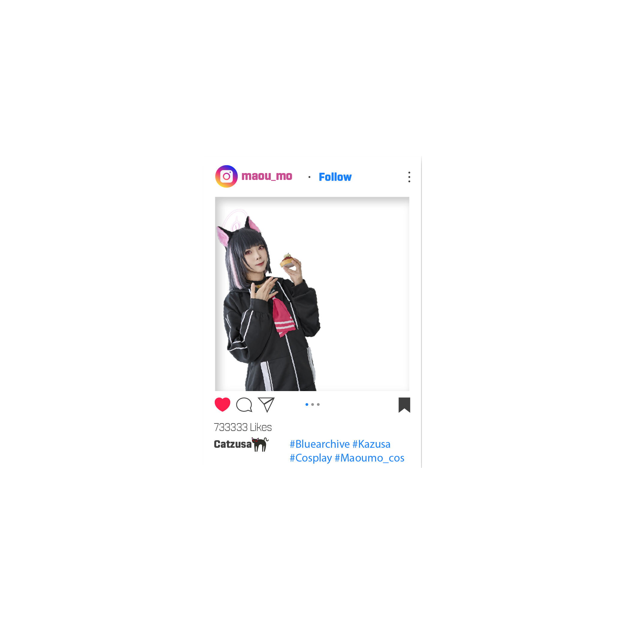 【C104】ブルアカ 杏山カズサ コスプレ写真集「Pet me please, Sensei」 - Maou Mo マオウもも - BOOTH