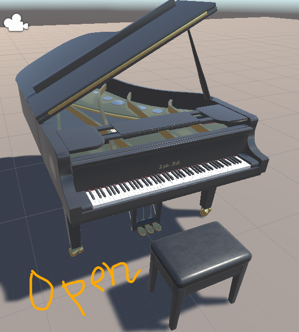 【Unity向け3Dモデル】Grand Piano - 1sa3d - BOOTH