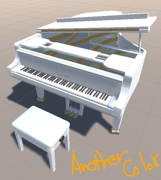 【Unity向け3Dモデル】Grand Piano - 1sa3d - BOOTH