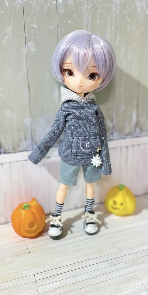 Harmonia bloom Root *お洋服*萌え袖パーカーセット*星空グレー - MOMO - BOOTH