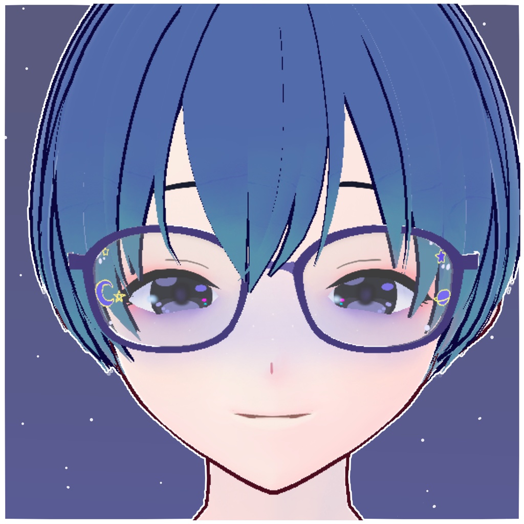 VRoid Star glasses - Gallet - BOOTH