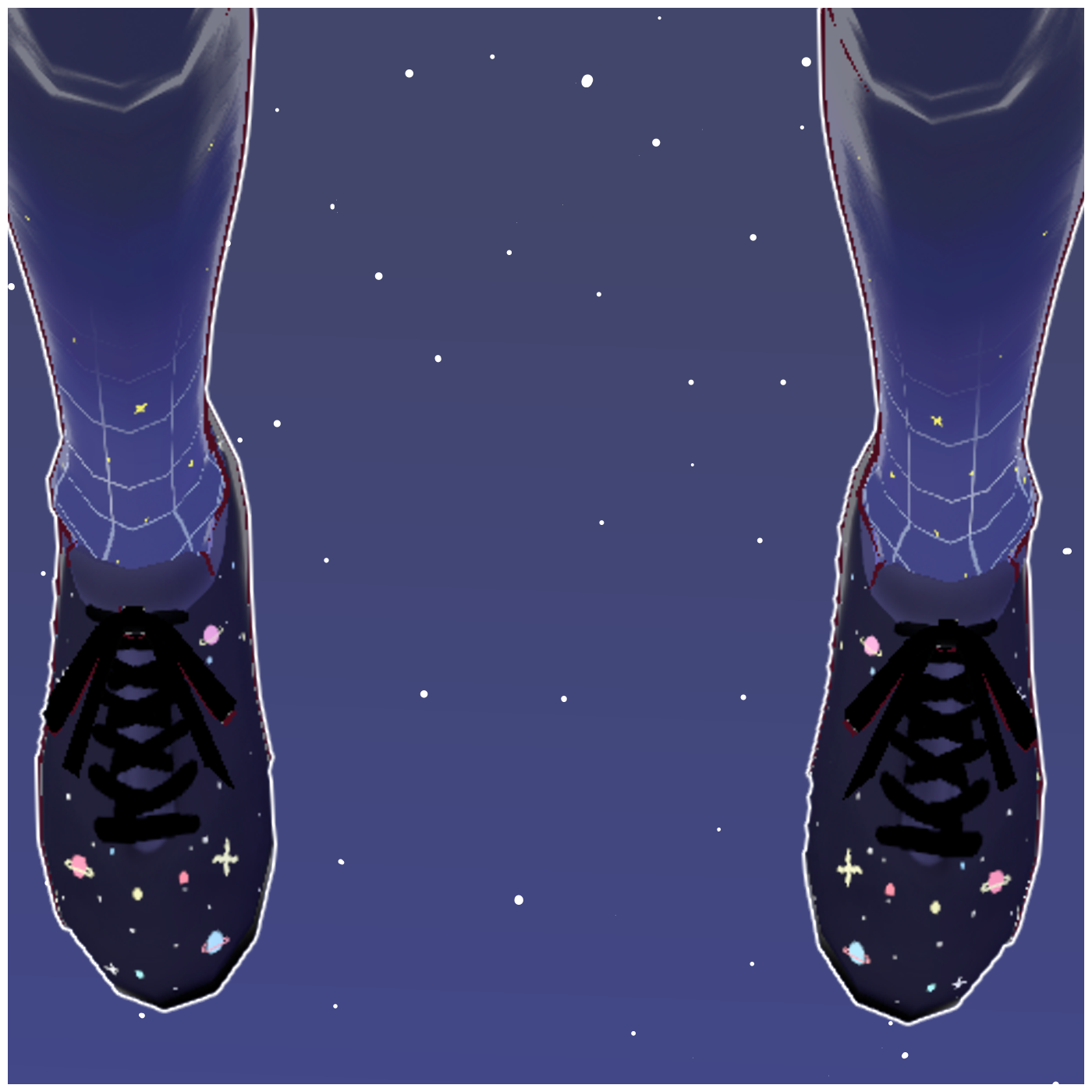 VRoid Shoes planets - Gallet - BOOTH