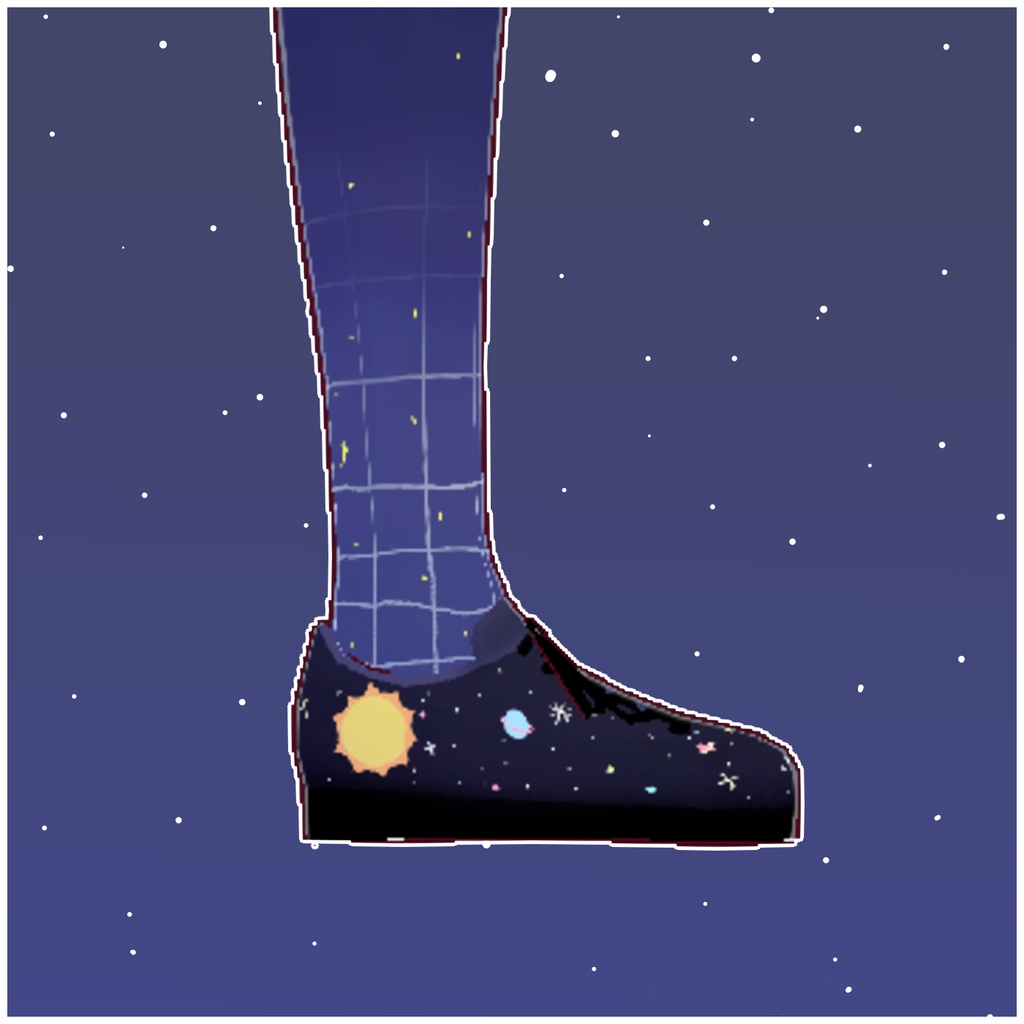 VRoid Shoes planets - Gallet - BOOTH