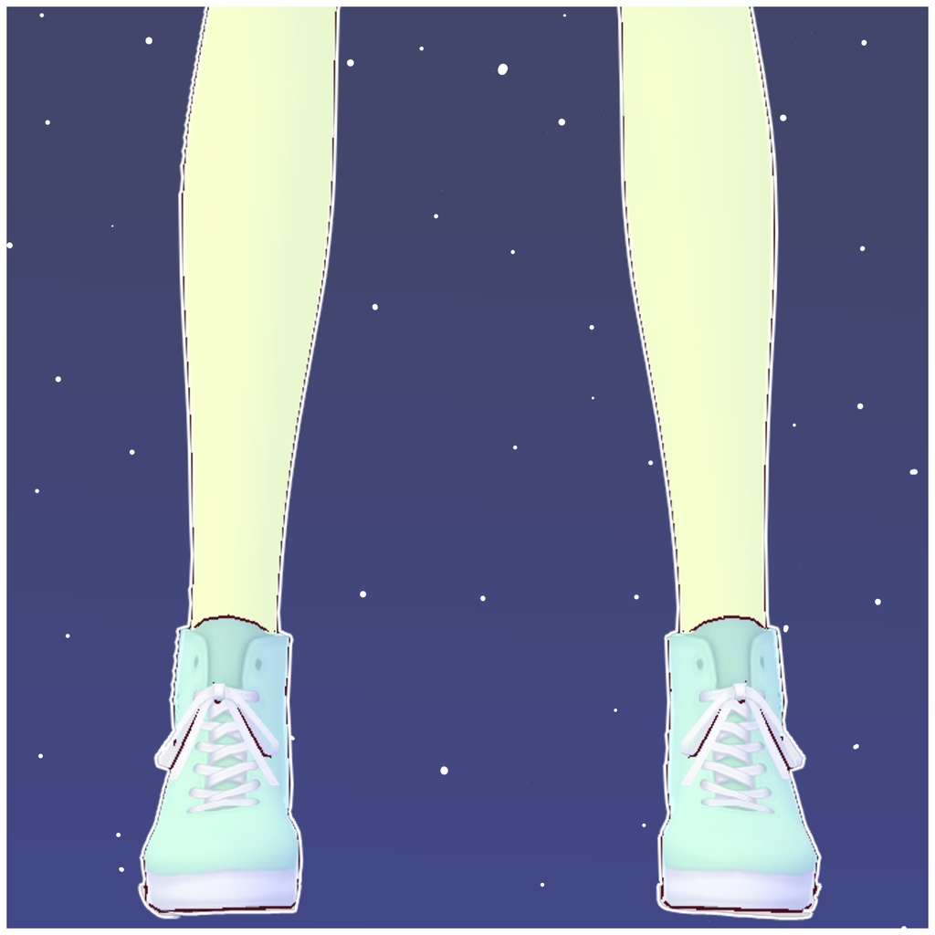 VRoid Shoes green - Gallet - BOOTH