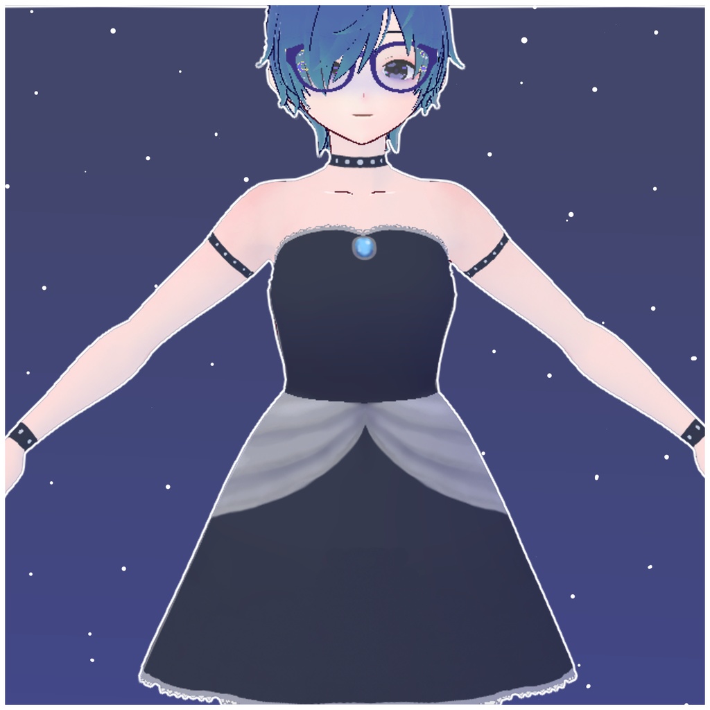 VRoid Bowsette dress - Gallet - BOOTH