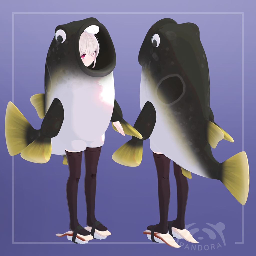 [VRchat] Puffer fish suit - qpandorap - BOOTH
