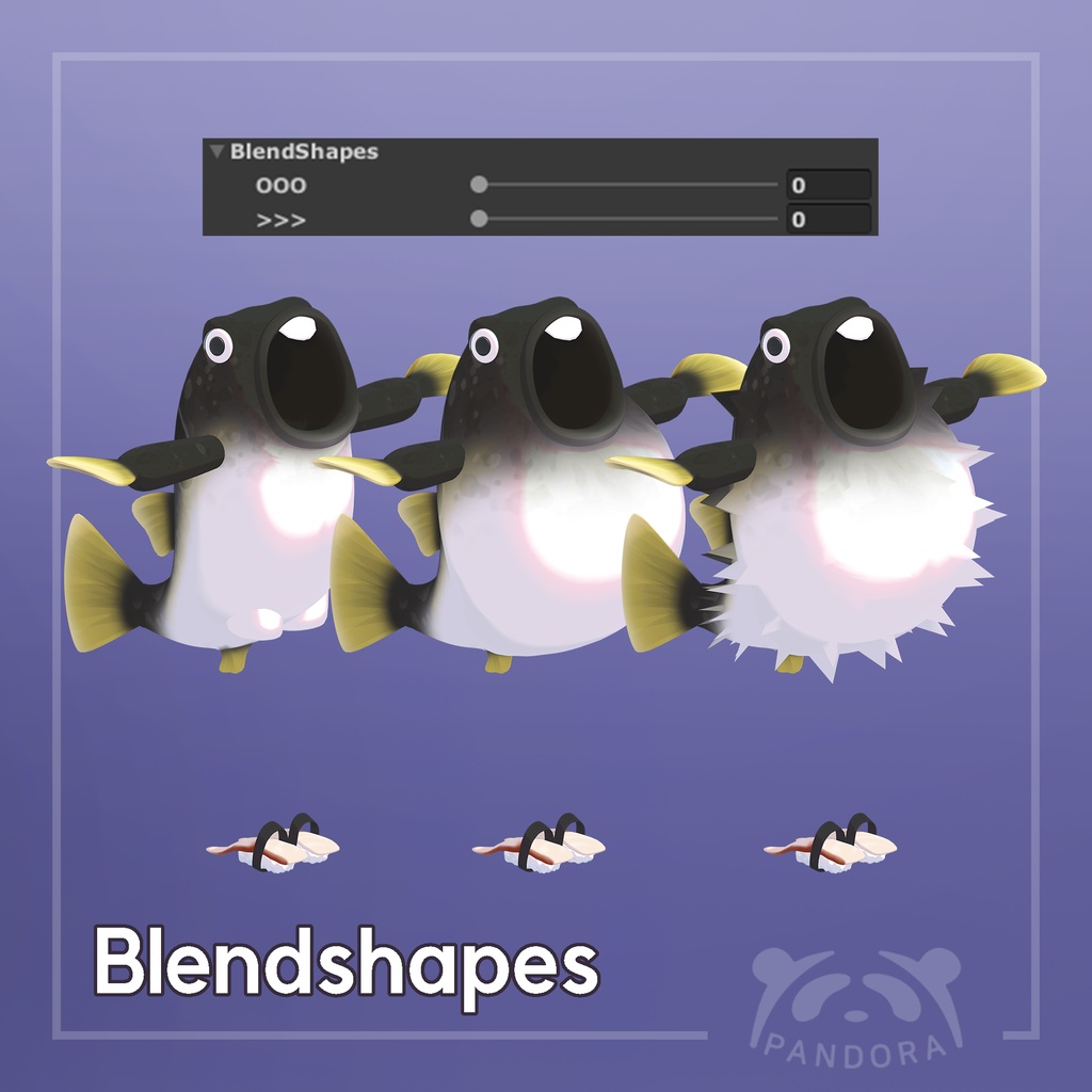 [VRchat] Puffer fish suit - qpandorap - BOOTH