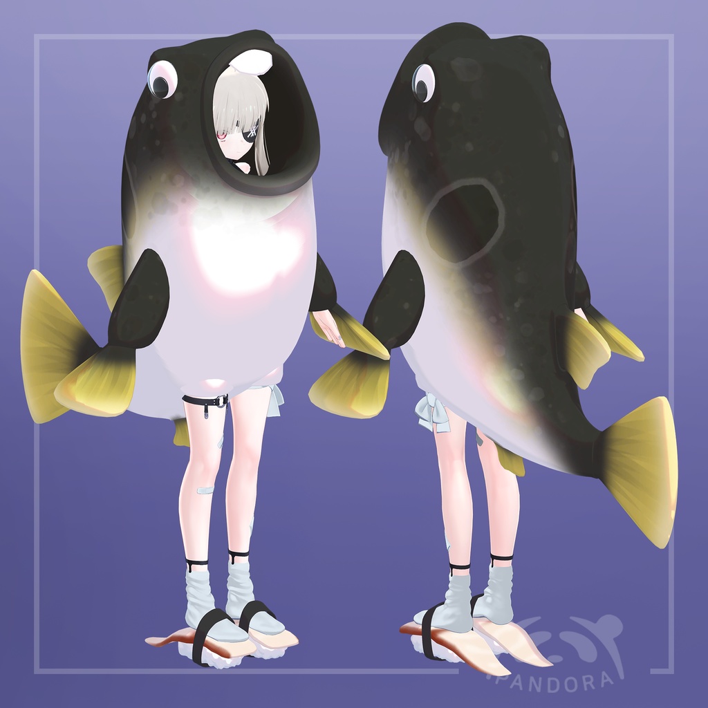 [VRchat] Puffer fish suit - qpandorap - BOOTH
