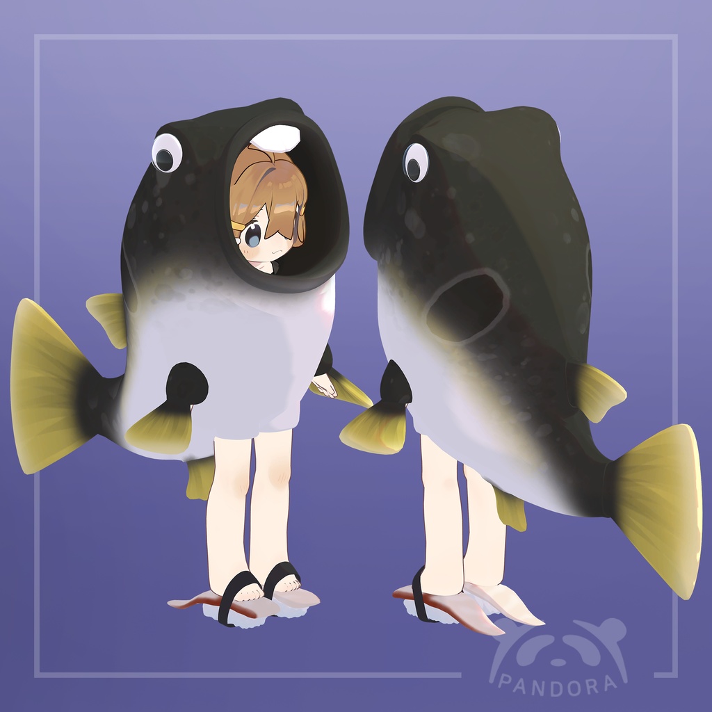 [VRchat] Puffer fish suit - qpandorap - BOOTH