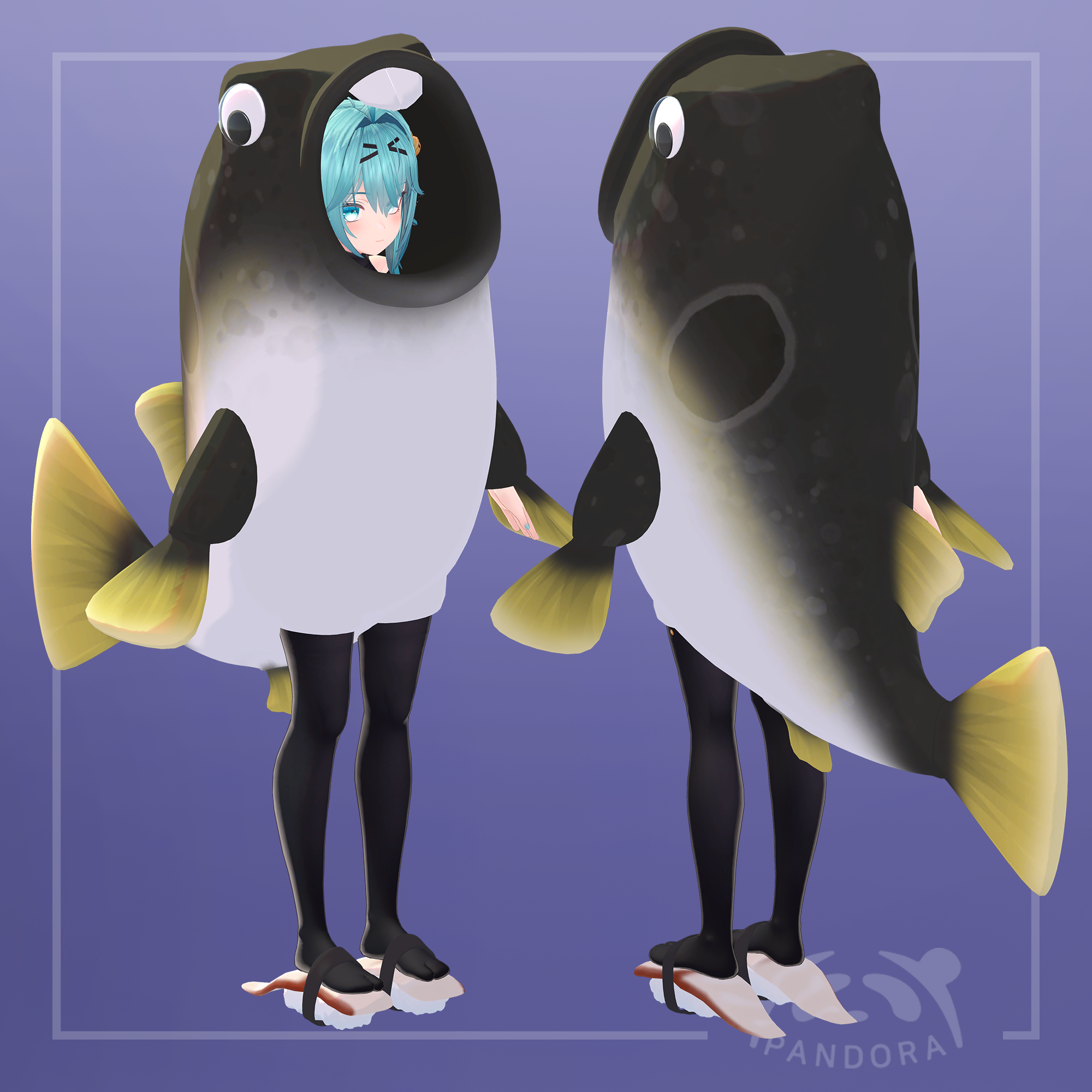 [VRchat] Puffer fish suit - qpandorap - BOOTH