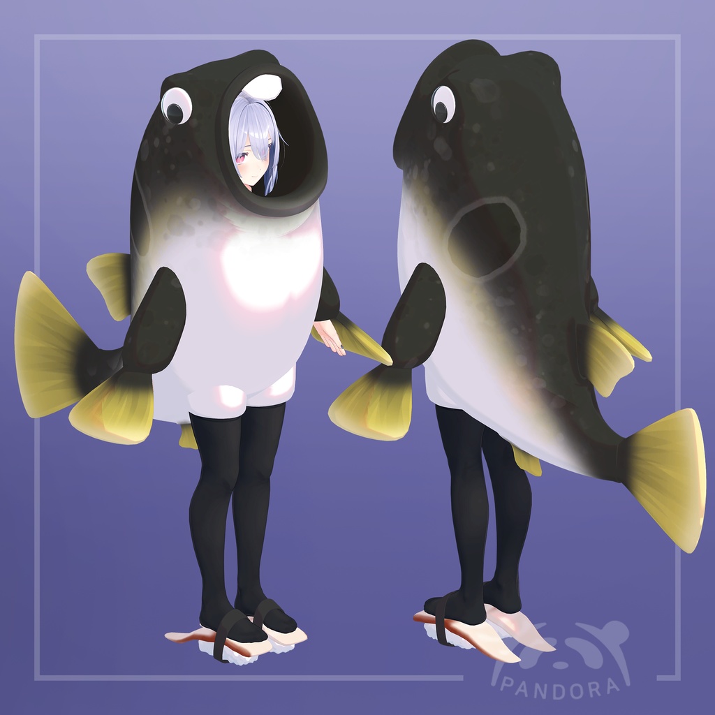 [VRchat] Puffer fish suit - qpandorap - BOOTH